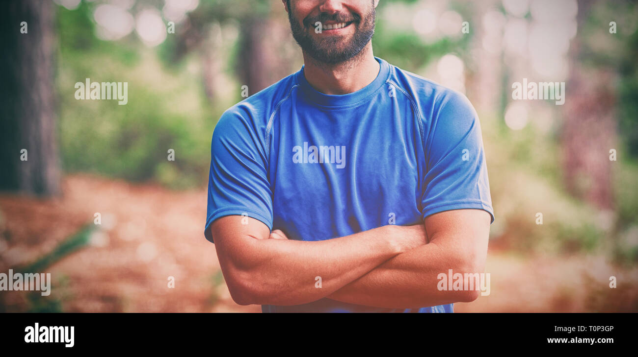 Portrait man crossed arms in hi-res stock photography and images - Alamy