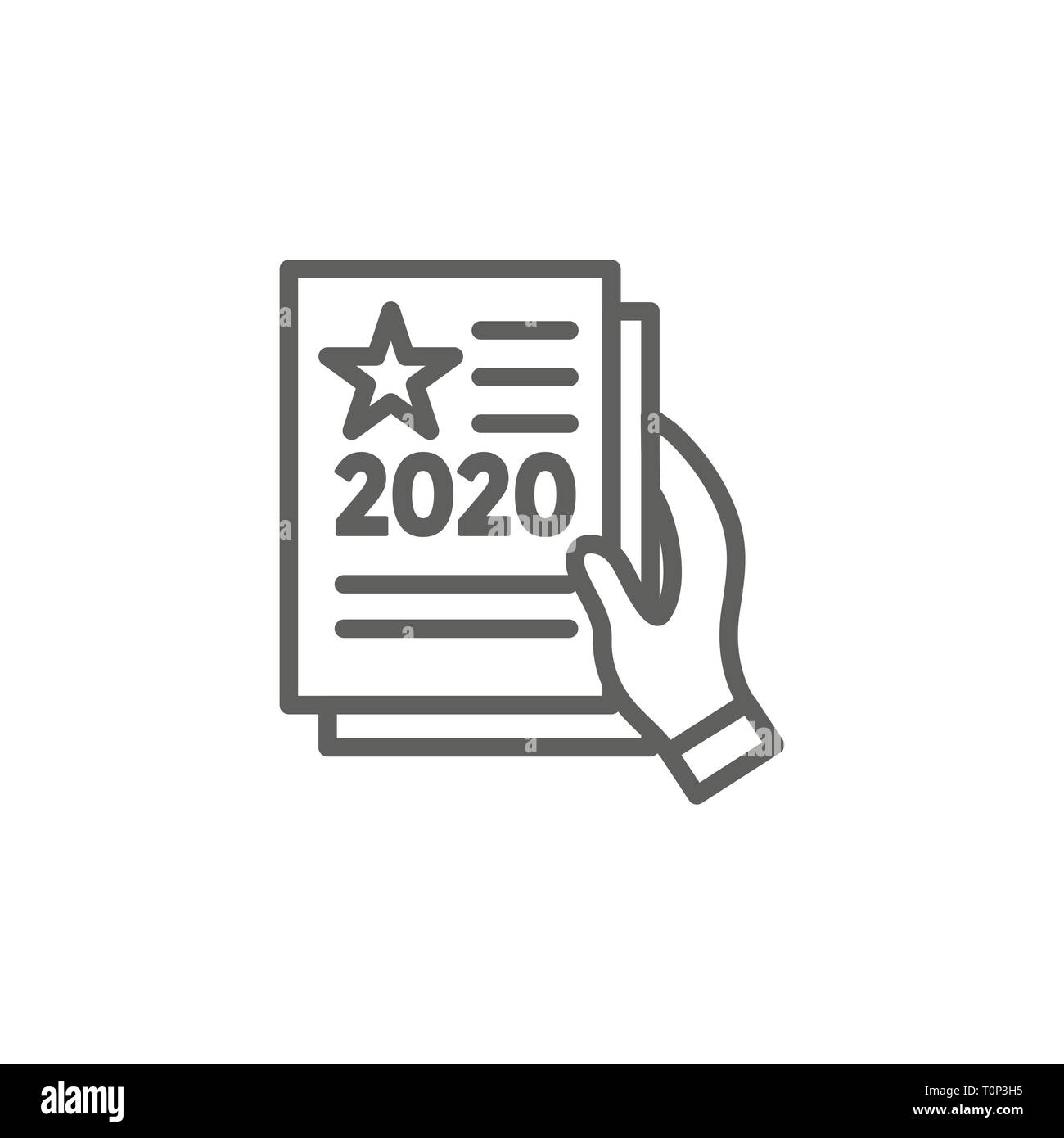 Voting 2020 Icon w Vote, Government, and Patriotic Symbolism and Colors ...