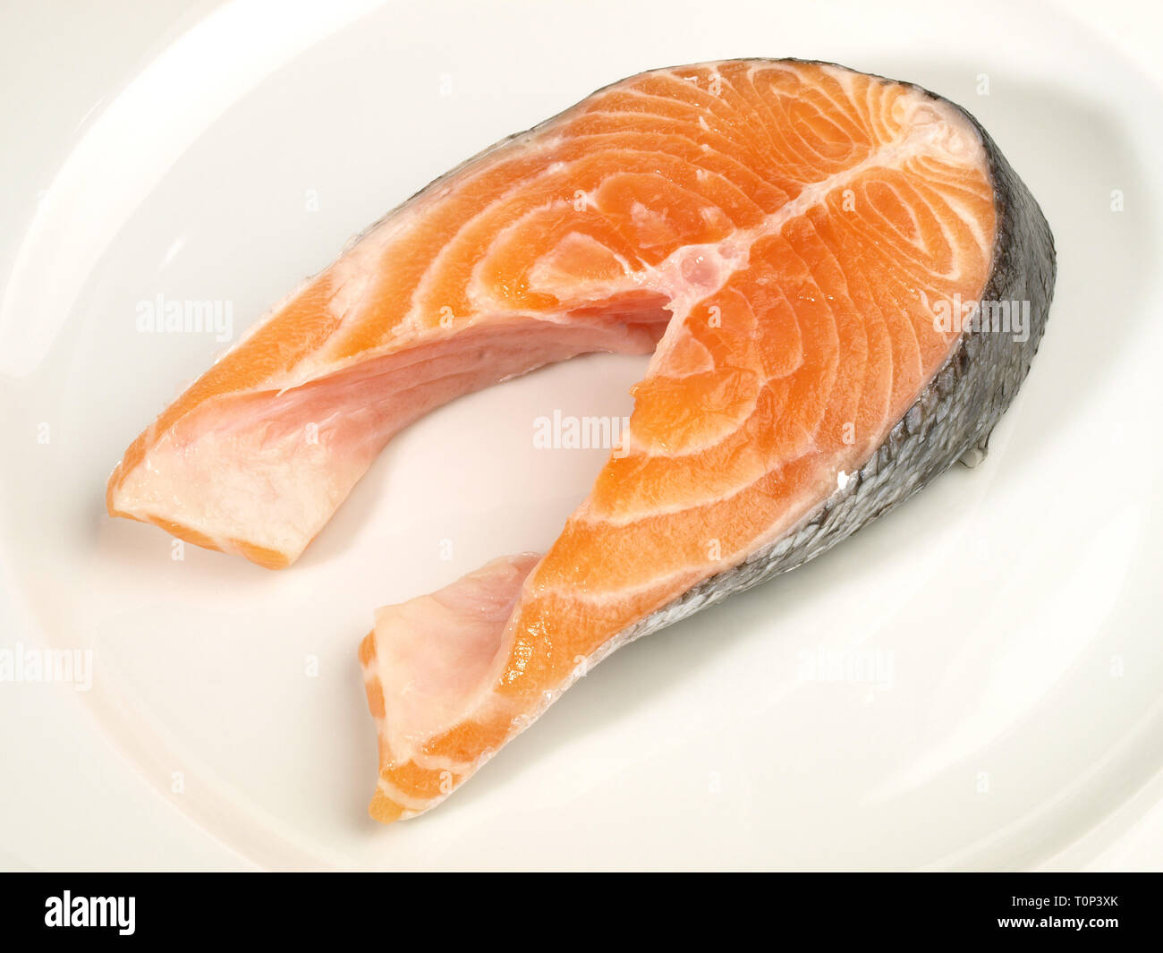 Salmon Chop - Fish Fillet Stock Photo - Alamy