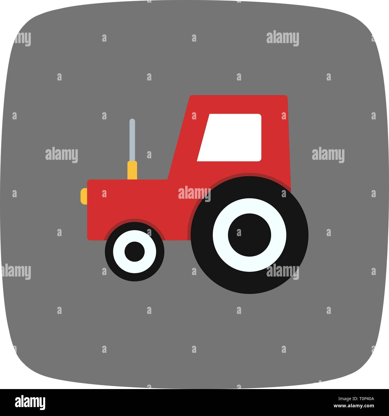 Illustration Tractor Icon Stock Photo Alamy