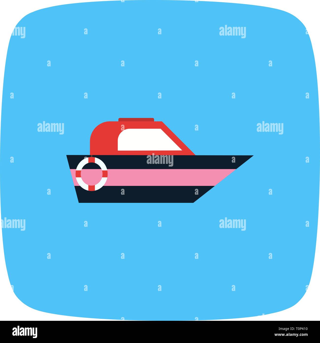 Illustration Boat Icon Stock Photo - Alamy