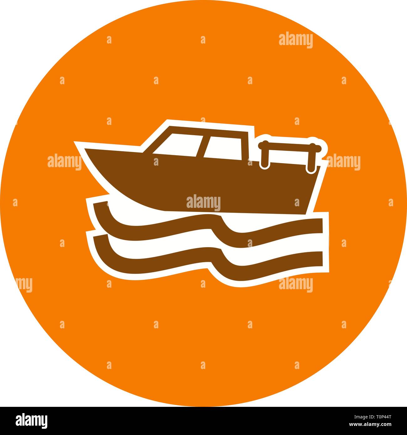 Illustration Boat Icon Stock Photo - Alamy