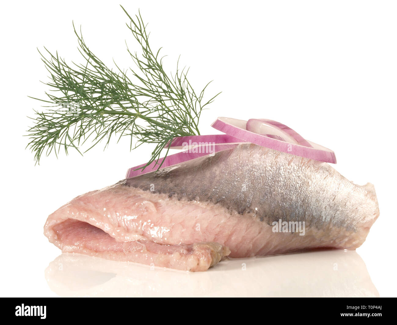 Matjes Herring - Fish on white Background Stock Photo - Alamy