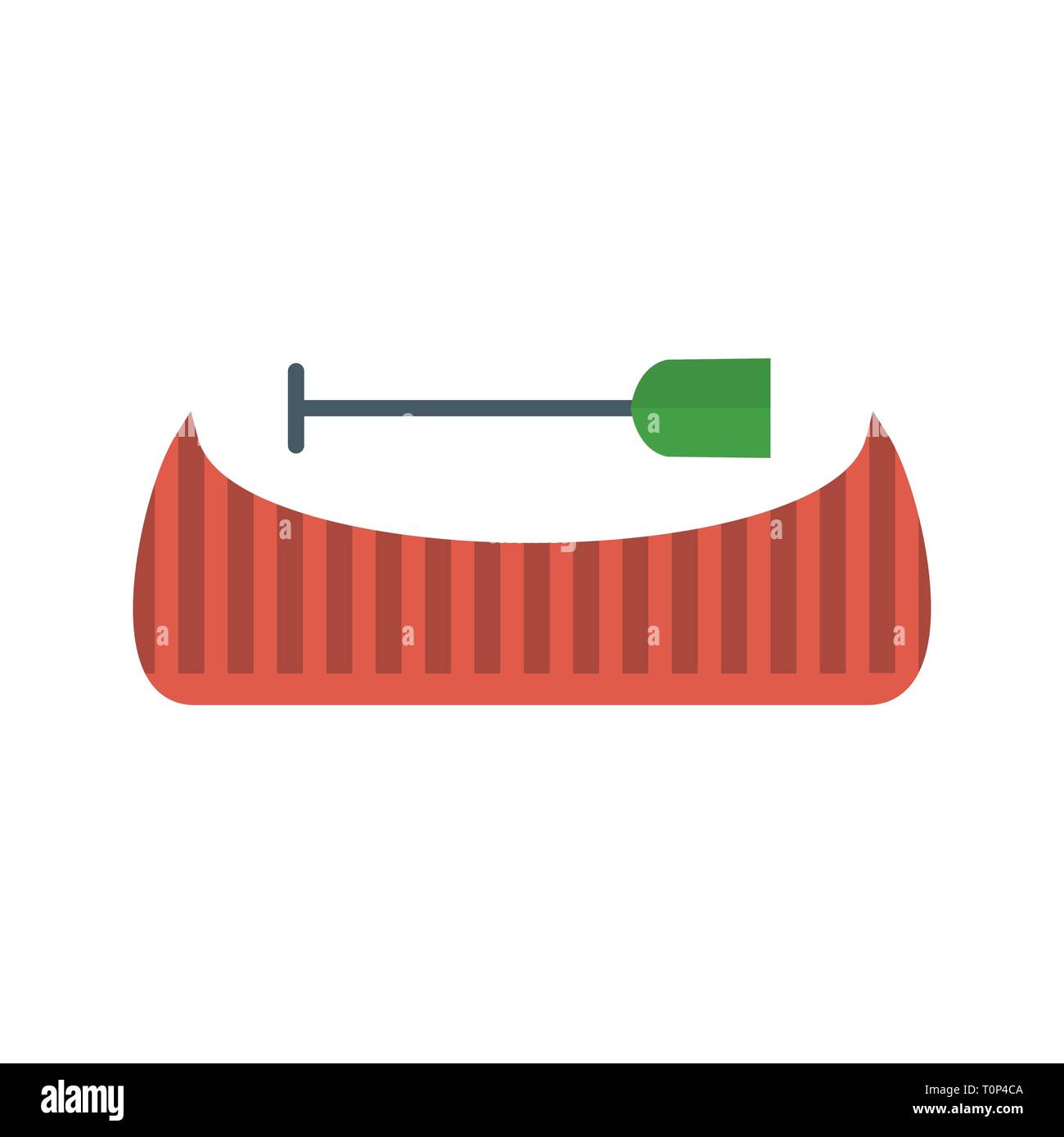 Illustration Canoe Icon Stock Photo - Alamy