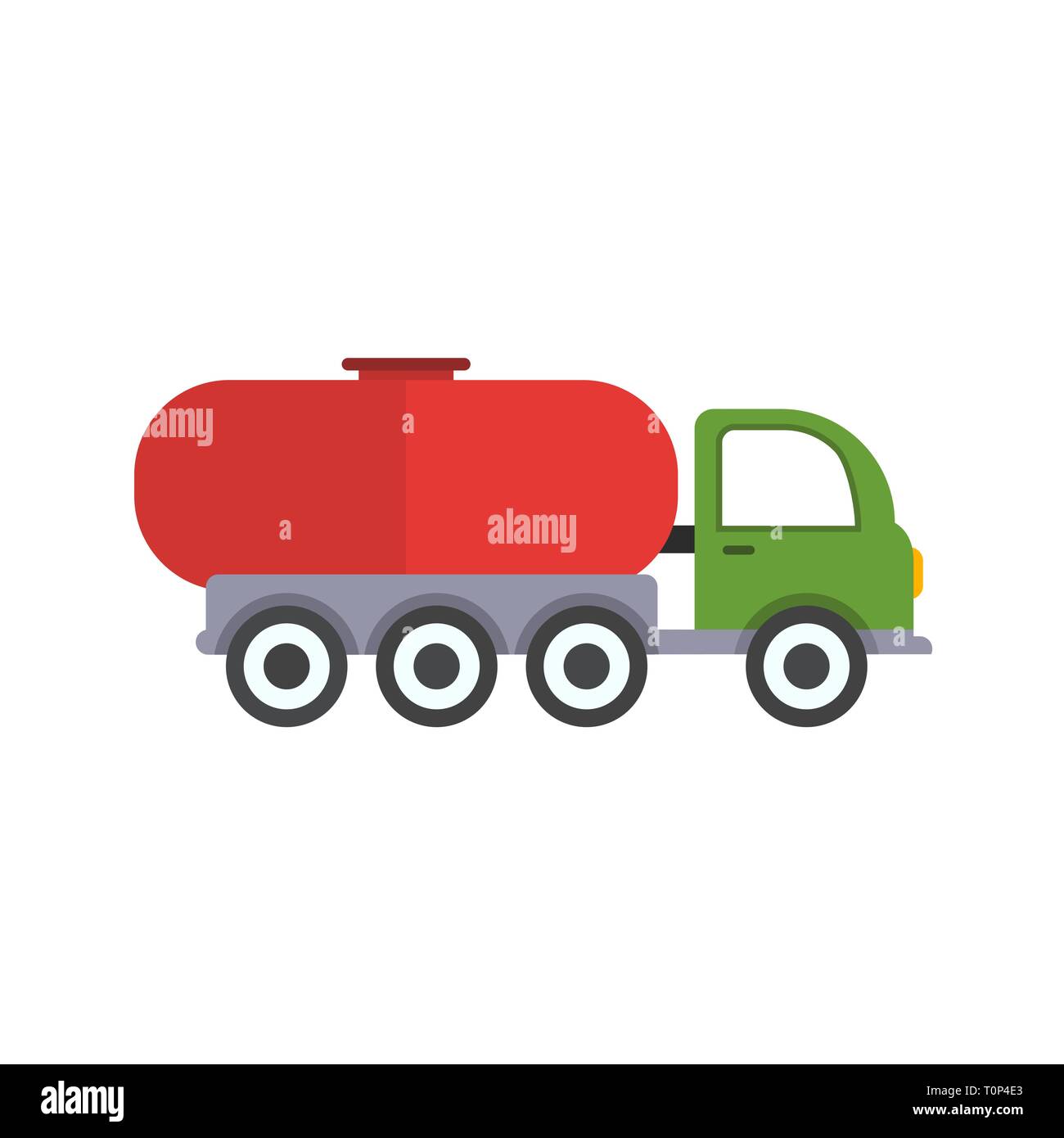 Illustration Tank Truck Icon Stock Photo - Alamy