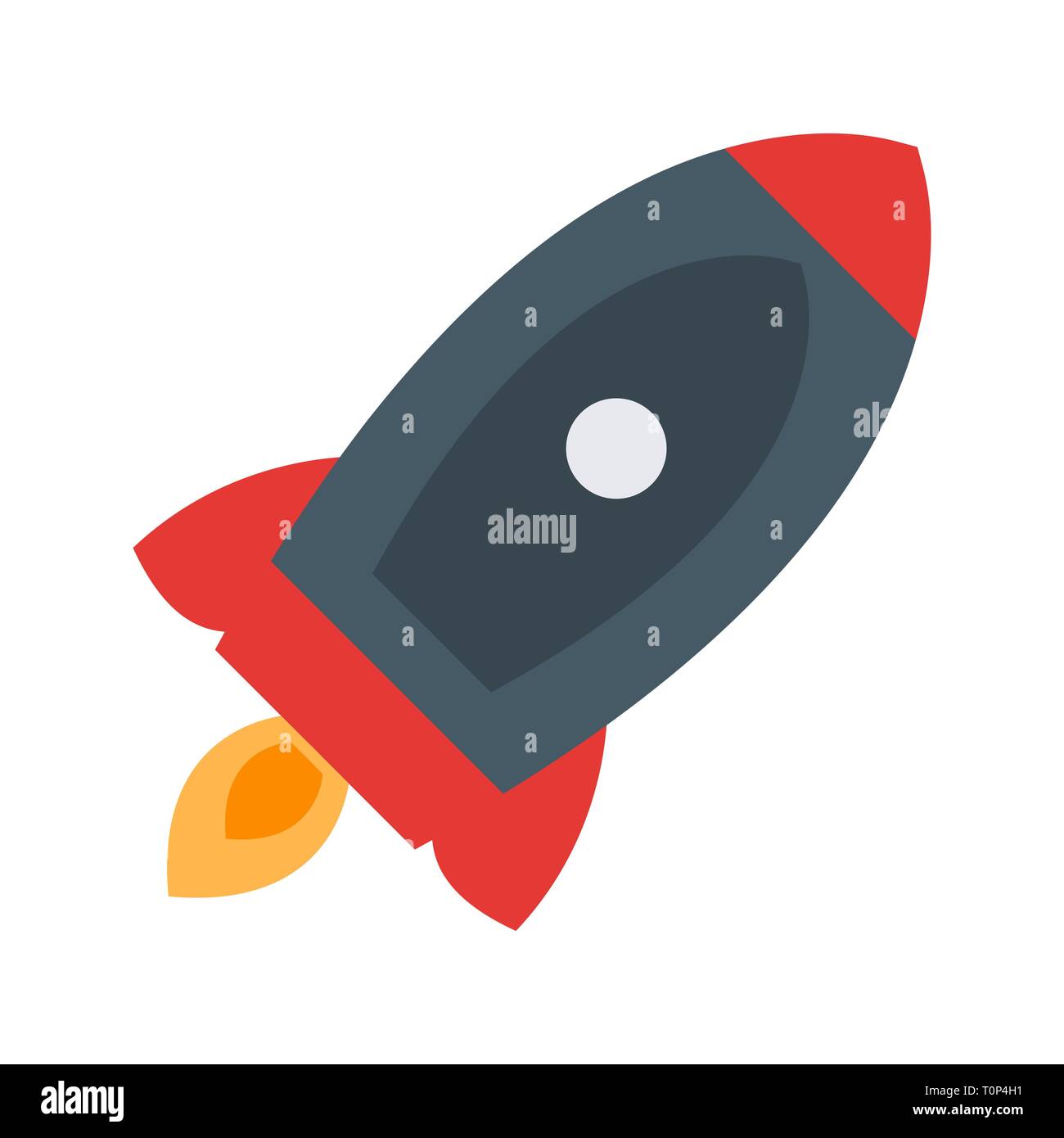 Rocket line glyph icon Cut Out Stock Images & Pictures - Alamy