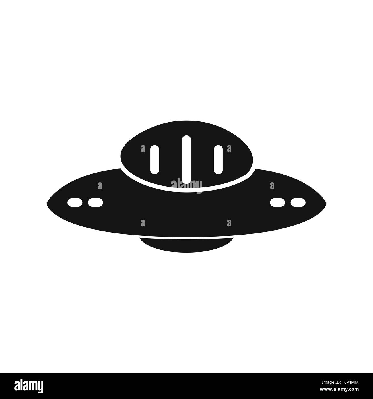 Illustration Ufo Icon Stock Photo - Alamy