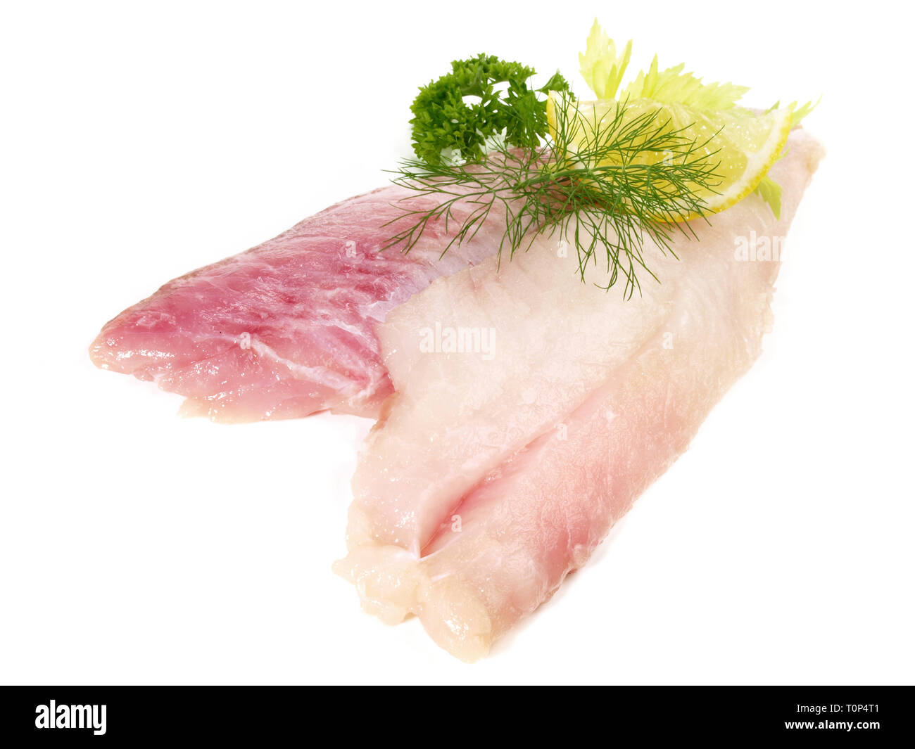 Red Perch Fillet on white Background Stock Photo - Alamy