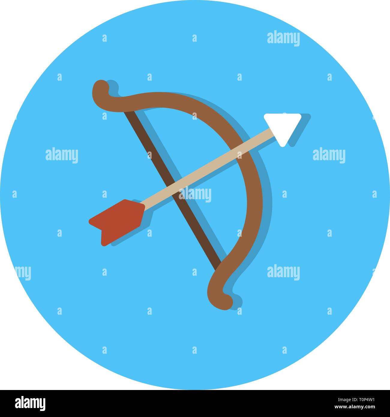 Illustration Bow Icon Stock Photo - Alamy