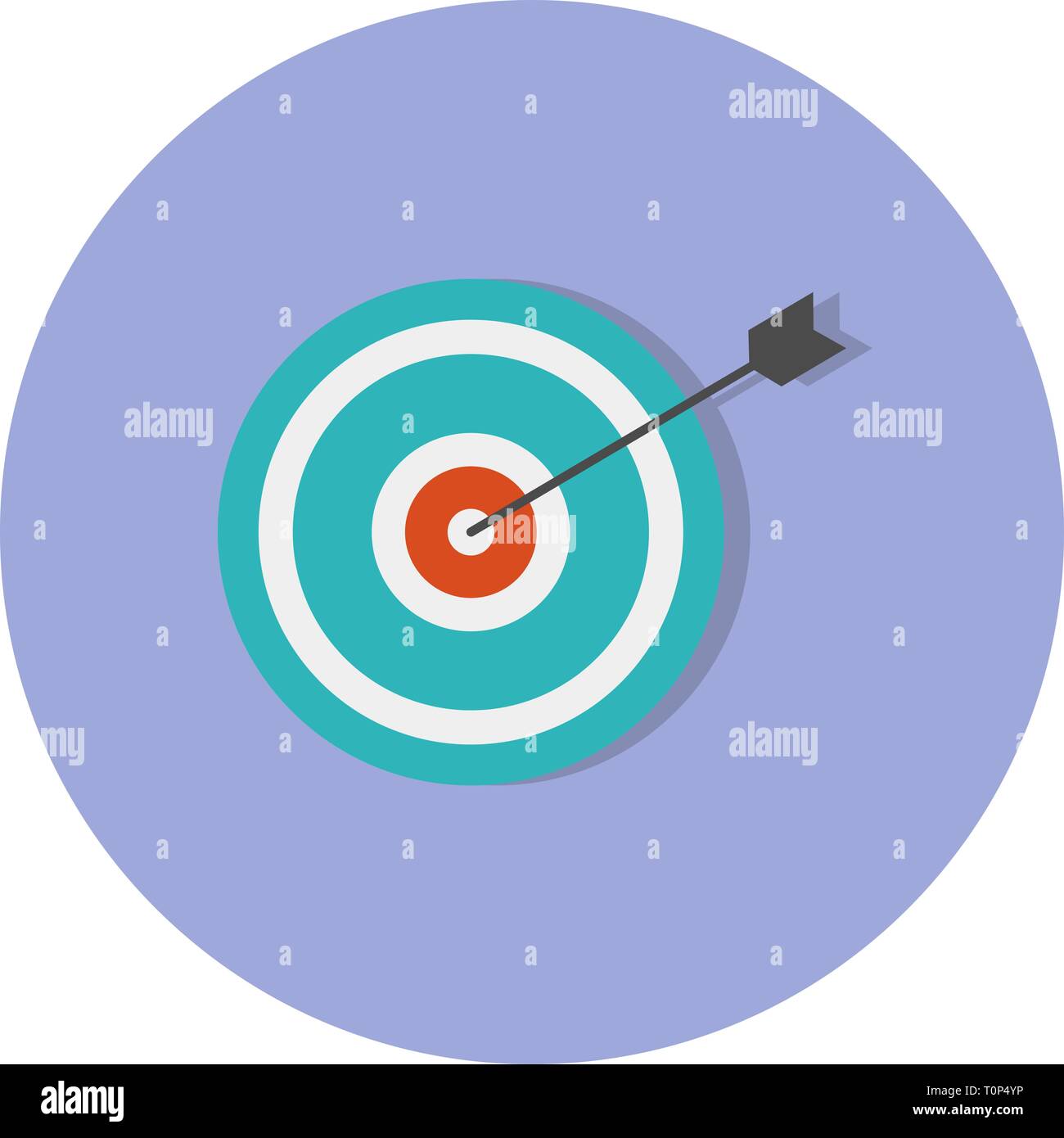 Illustration Bullseye Icon Stock Photo - Alamy