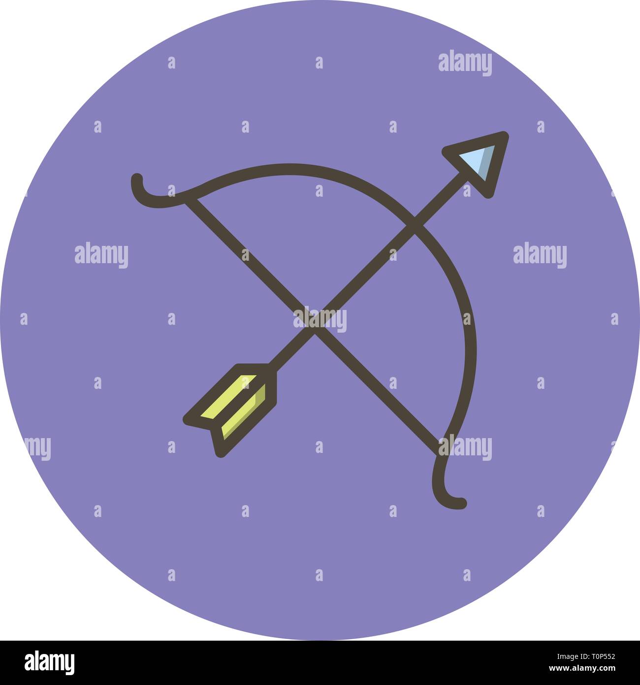 Illustration Bow Icon Stock Photo - Alamy
