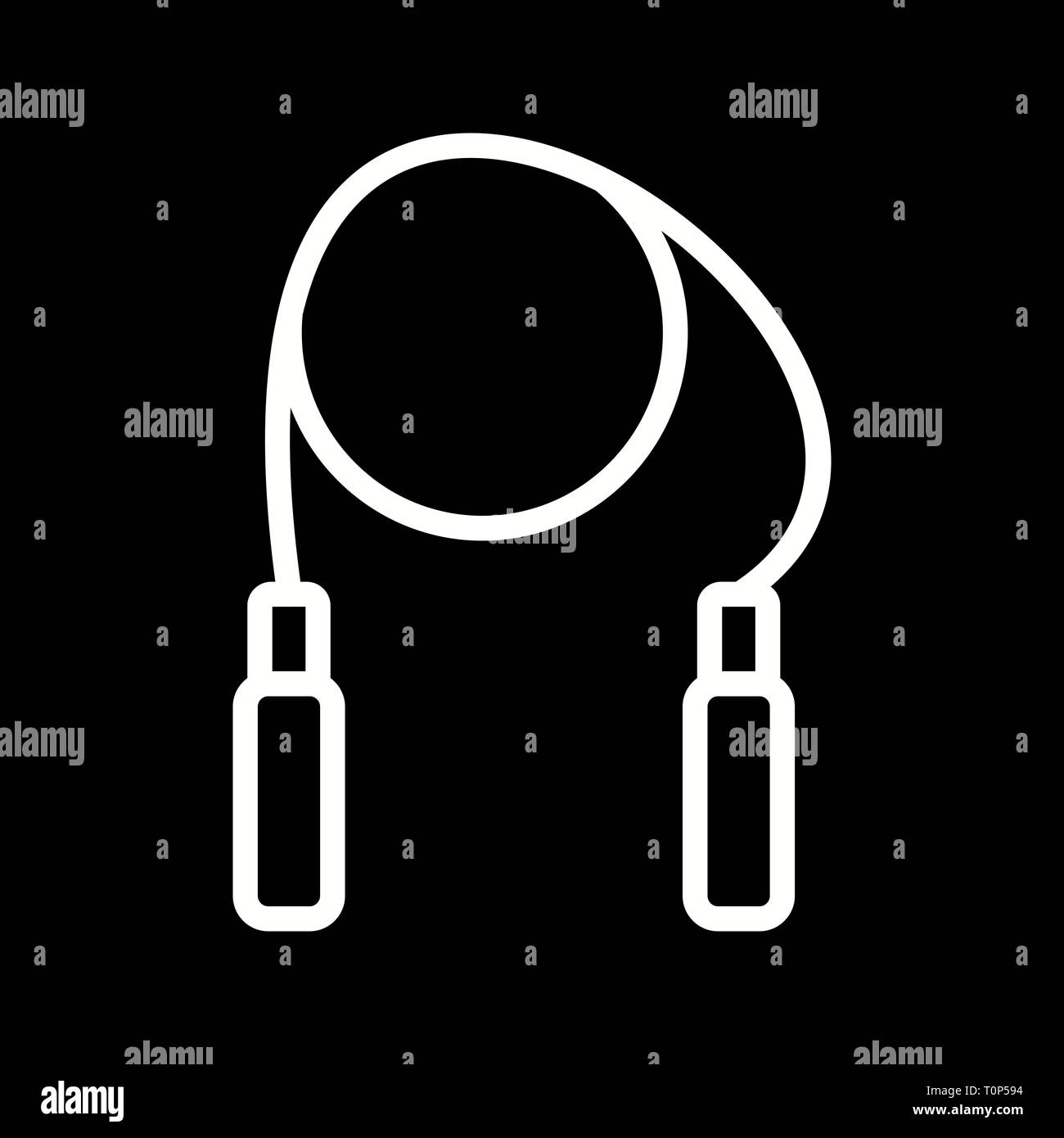 Illustration Jumping Rope Icon Stock Photo - Alamy