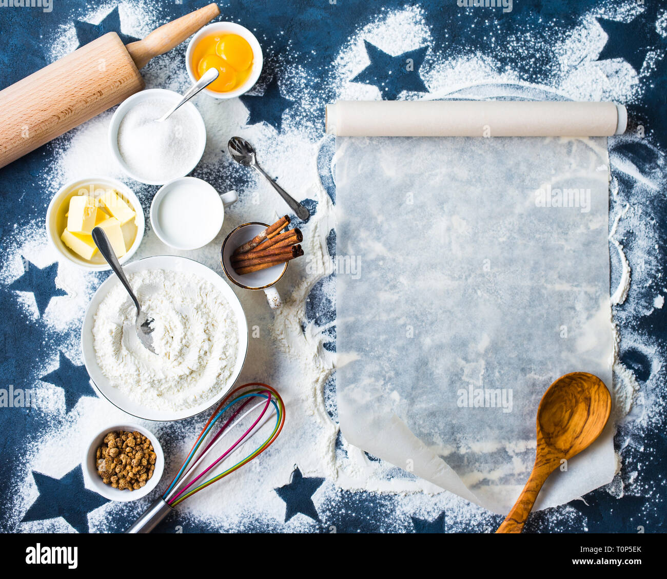 Baking background concept Stock Photo - Alamy