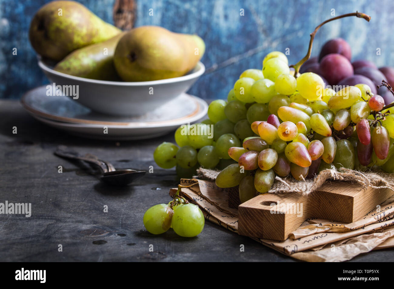 Fresh natural fruits Stock Photo - Alamy