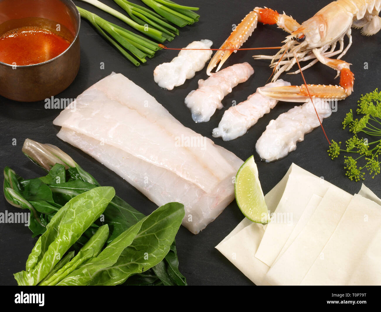 Turbot Fillet - Fish Flatfish Stock Photo - Alamy