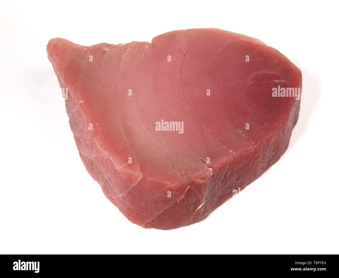 Tuna Fish Fillet on white Background Stock Photo - Alamy