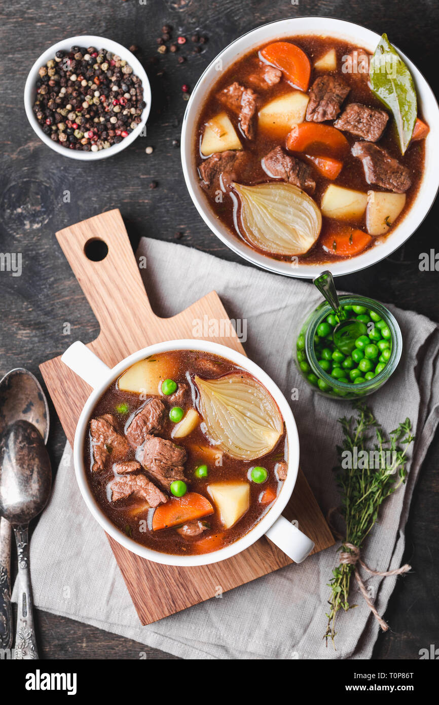 Meat stew with beef Stock Photo - Alamy