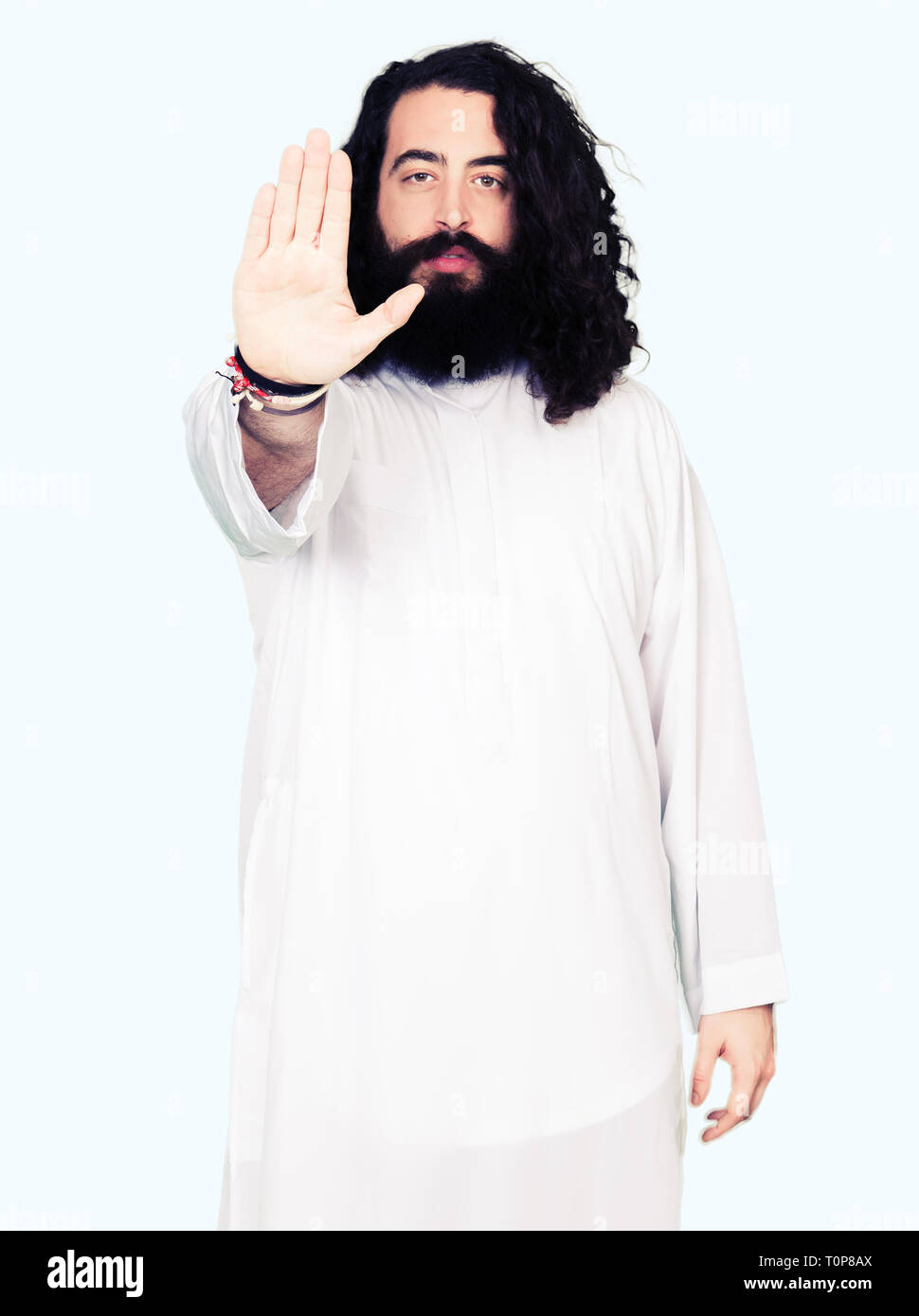 Man holding sign jesus christ hi-res stock photography and images - Alamy