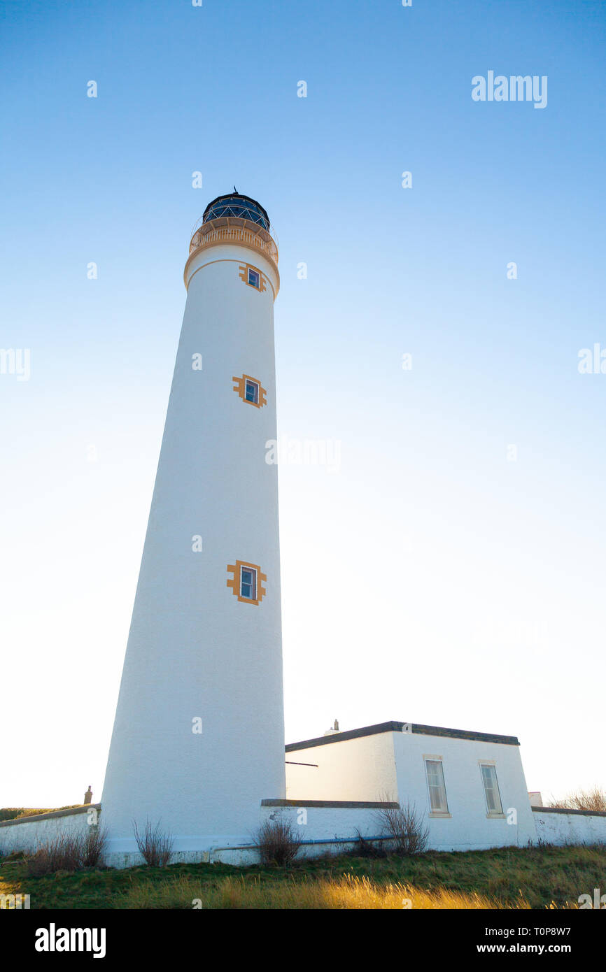 Barns Ness Lighthouse near Dunbar Scotland Stock Photo - Alamy