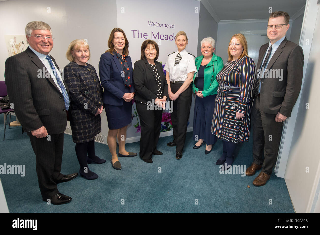 Larbert, Falkirk, UK. 21 March 2019. Pictured: (left - right) Alex ...