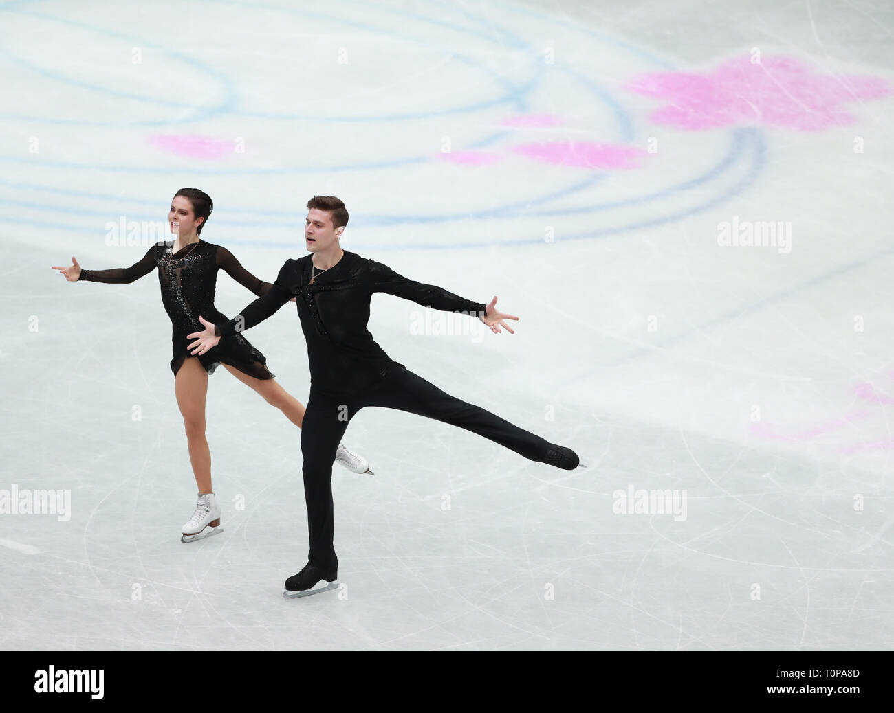 Saitama, Japan. 21st Mar, 2019. Natalia Zabiiako (L)/Alexander Enbert ...