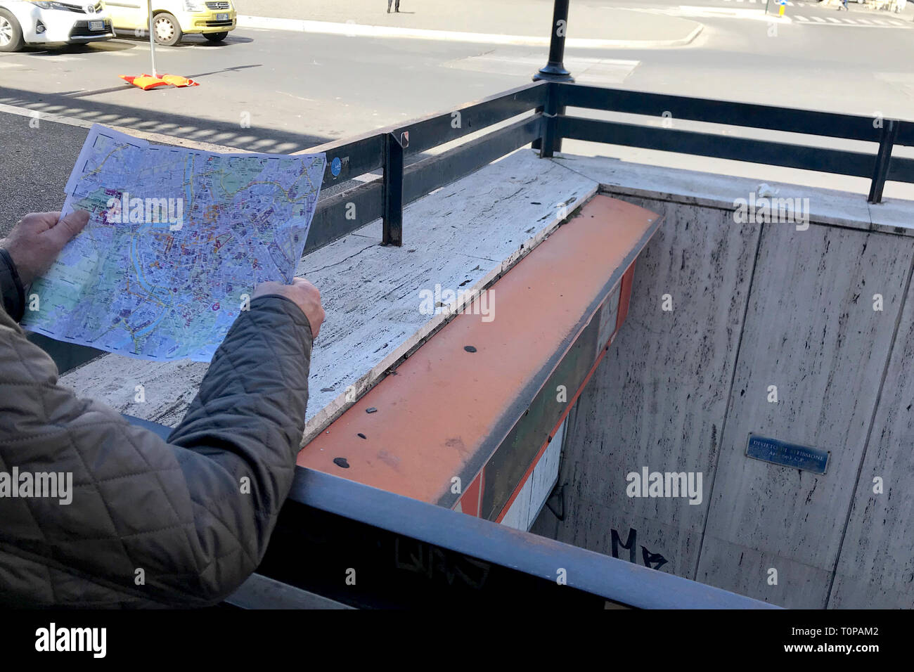 Foto Valerio Portelli/LaPresse 21-03-2019 Roma, Italia Metro Barberini ...