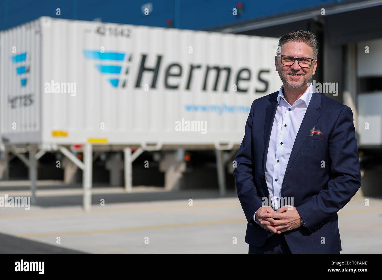 Kabelsketal, Germany. 21st Mar, 2019. Marco Schlüter, Managing Director ...