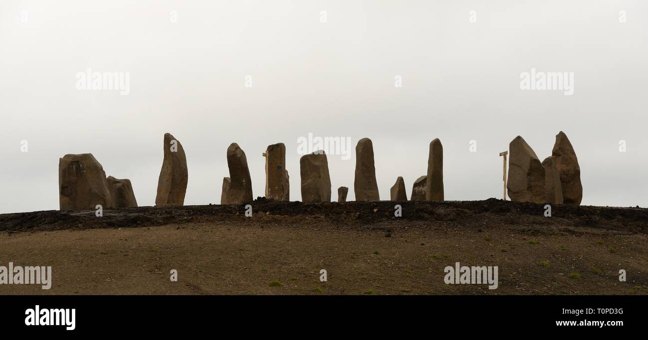 Sighthill, Glasgow, Scotland, UK. 21st Mar, 2019. UK Weather. A grey ...