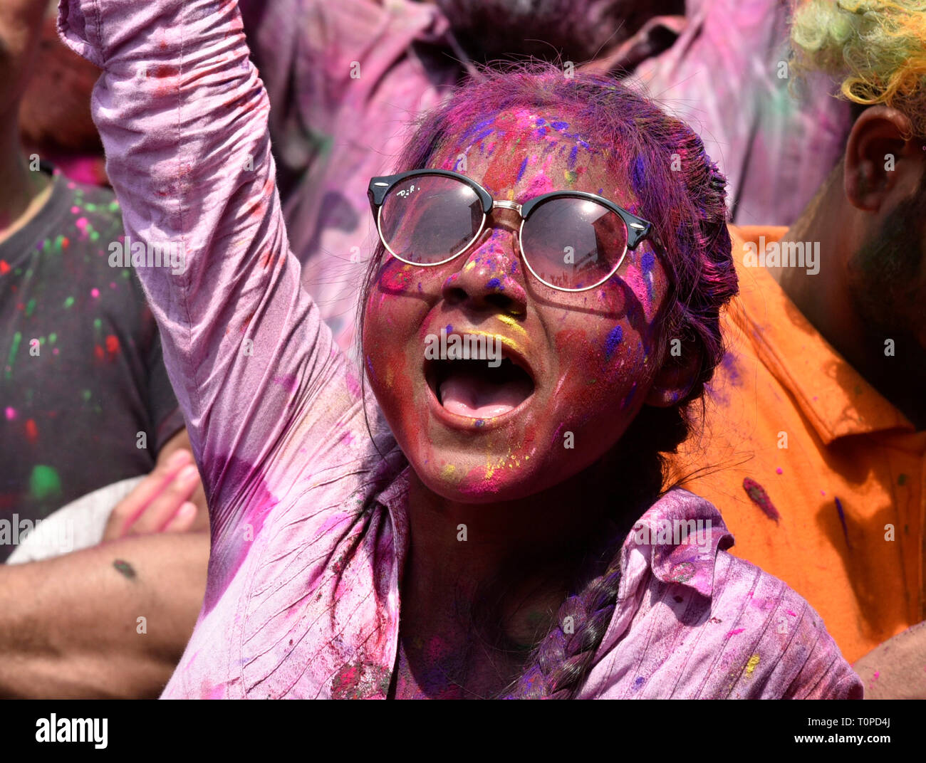 Indian woman smeared hi-res stock photography and images - Alamy