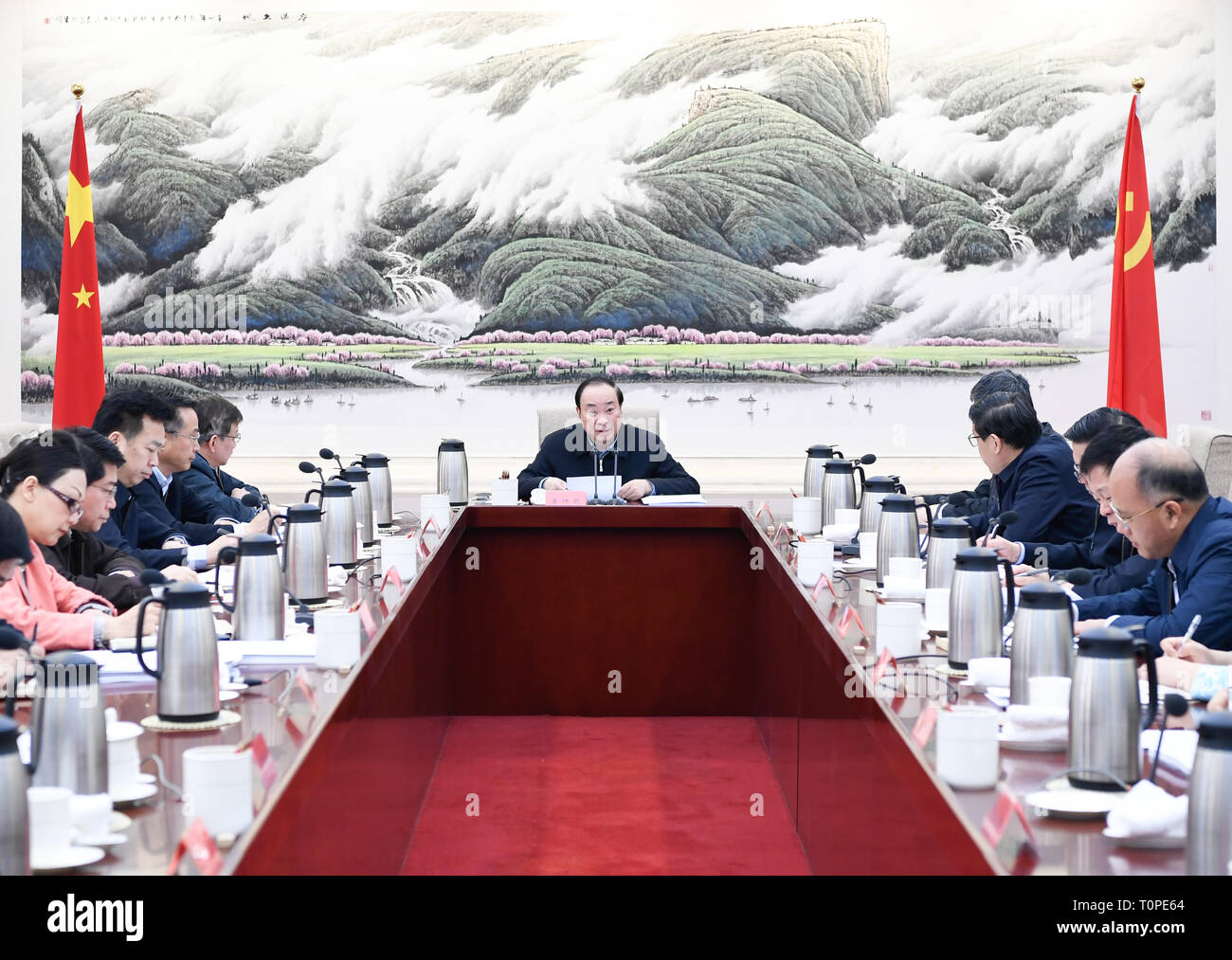 Beijing, China. 21st Mar, 2019. Huang Kunming, a member of the ...