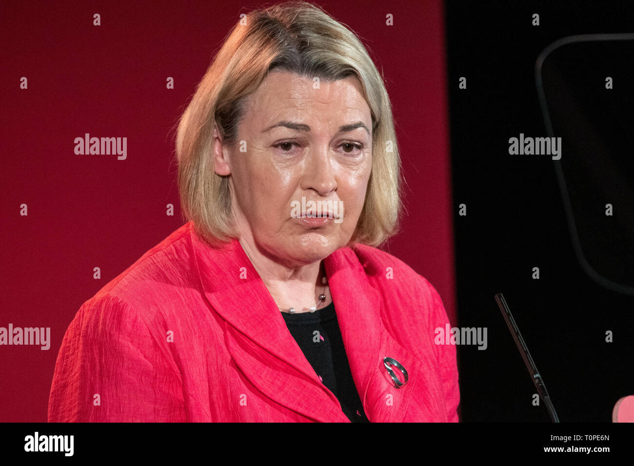 Staffordshire, UK. 21 March 2019. Barbara Keeley, Shadow Minister for ...