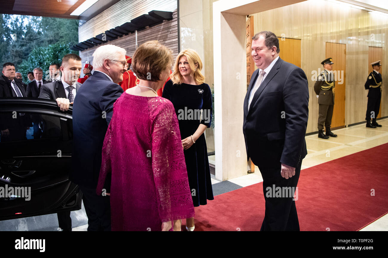 Zagreb, Croatia. 21st Mar, 2019. Federal President Frank-Walter ...