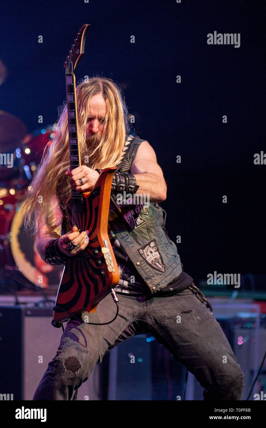 Madison, Wisconsin, USA. 20th Mar, 2019. ZAKK WYLDE during the ...