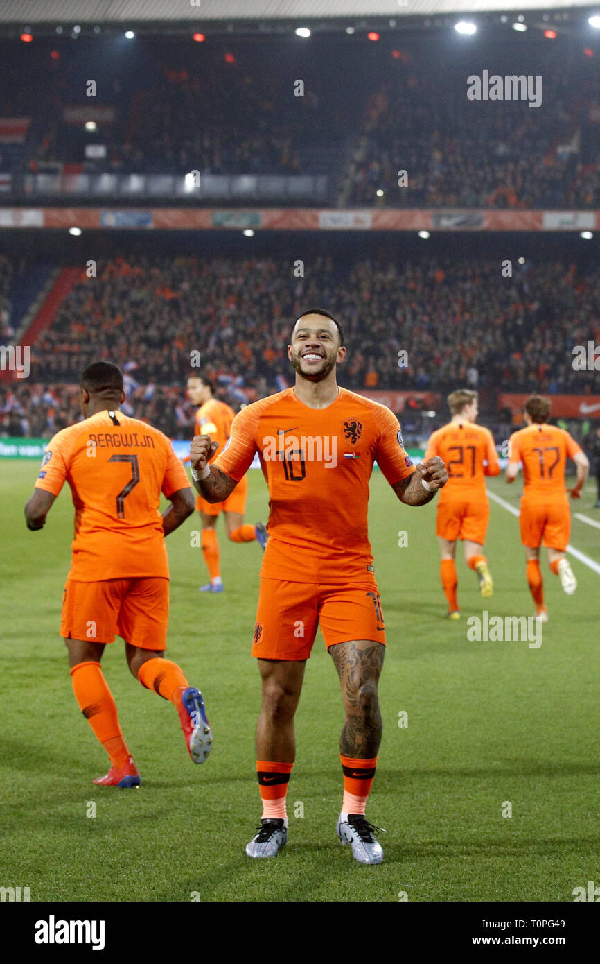 ROTTERDAM, Football, Netherlands - Belarus, 21-03-2019, Euro ...