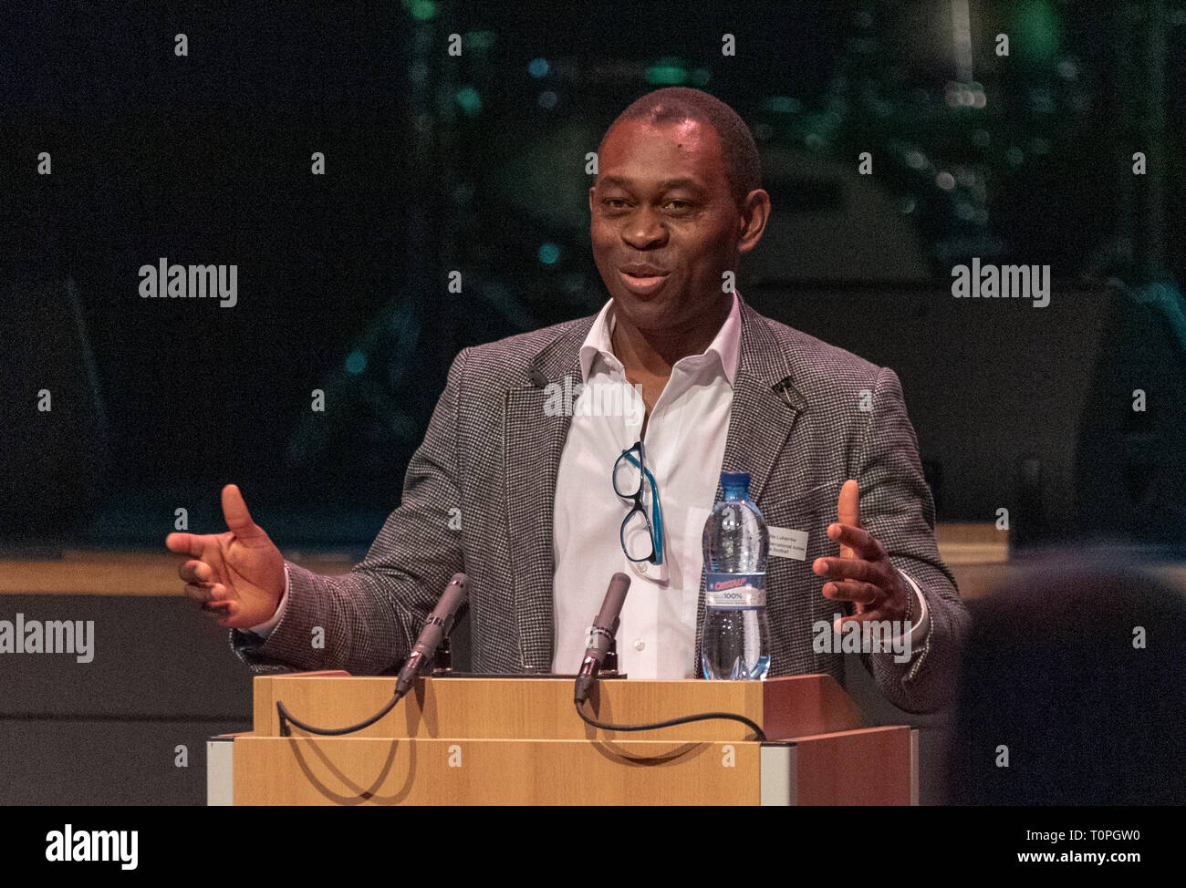 Lausanne, Switzerland. 21st March, 2019. Badile Lubamba (former Swiss ...