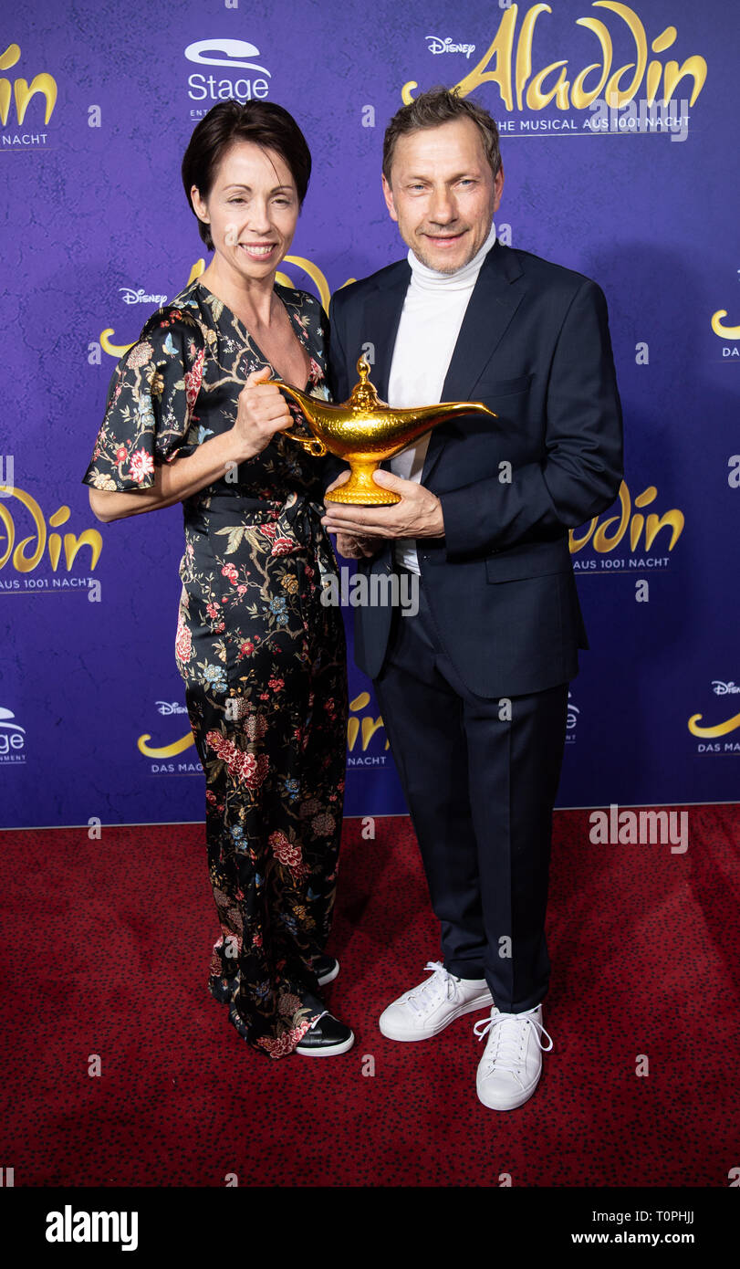 Stuttgart, Germany. 21st Mar, 2019. Richy Müller and his wife Christl ...