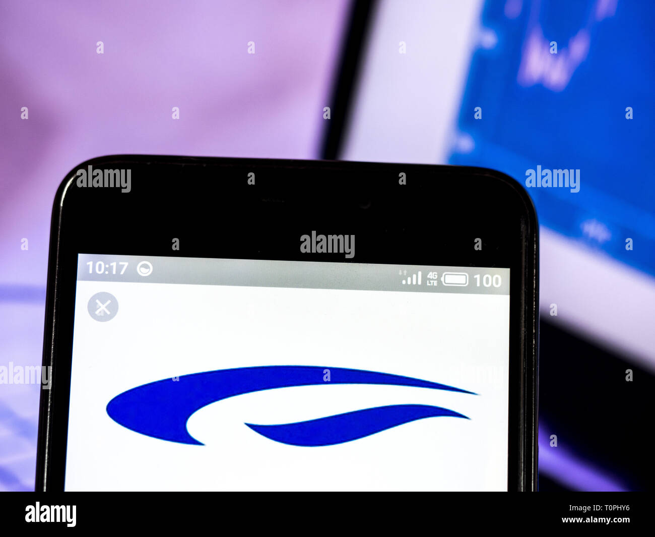 Ukraine. 21st Mar, 2019. Illustration Calsonic Kansei Corporation logo ...