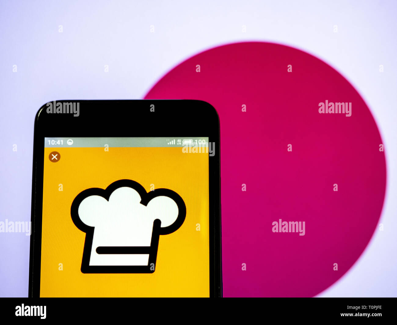 Ukraine. 21st Mar, 2019. In this photo illustration Cookpad Inc logo ...