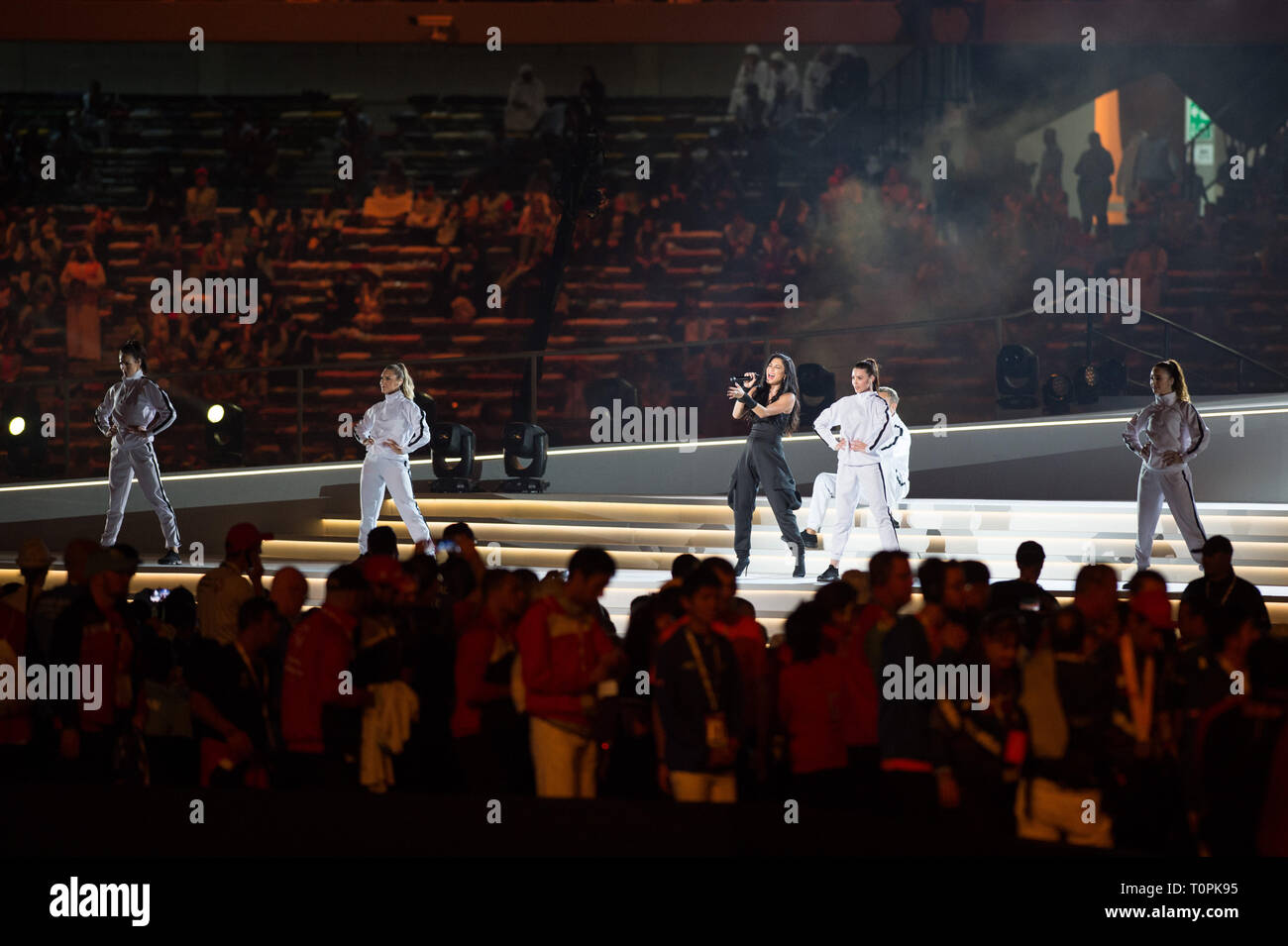 Abu Dhabi, United Arab Emirates. 21st Mar, 2019. American singer Nicole ...