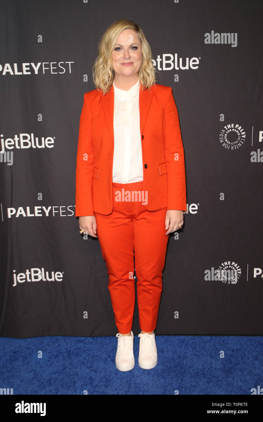 Hollywood CA. 21st Mar, 2019. Amy Poehler at the PaleyFest presentation ...