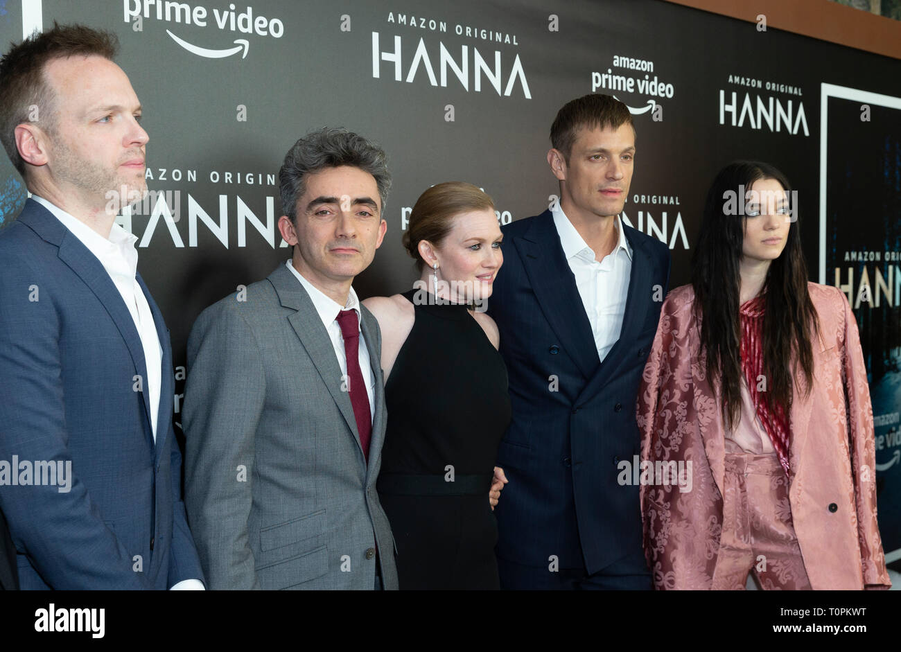 New York, NY - March 21, 2019: Marc Resteghini, David Farr, Mireille ...