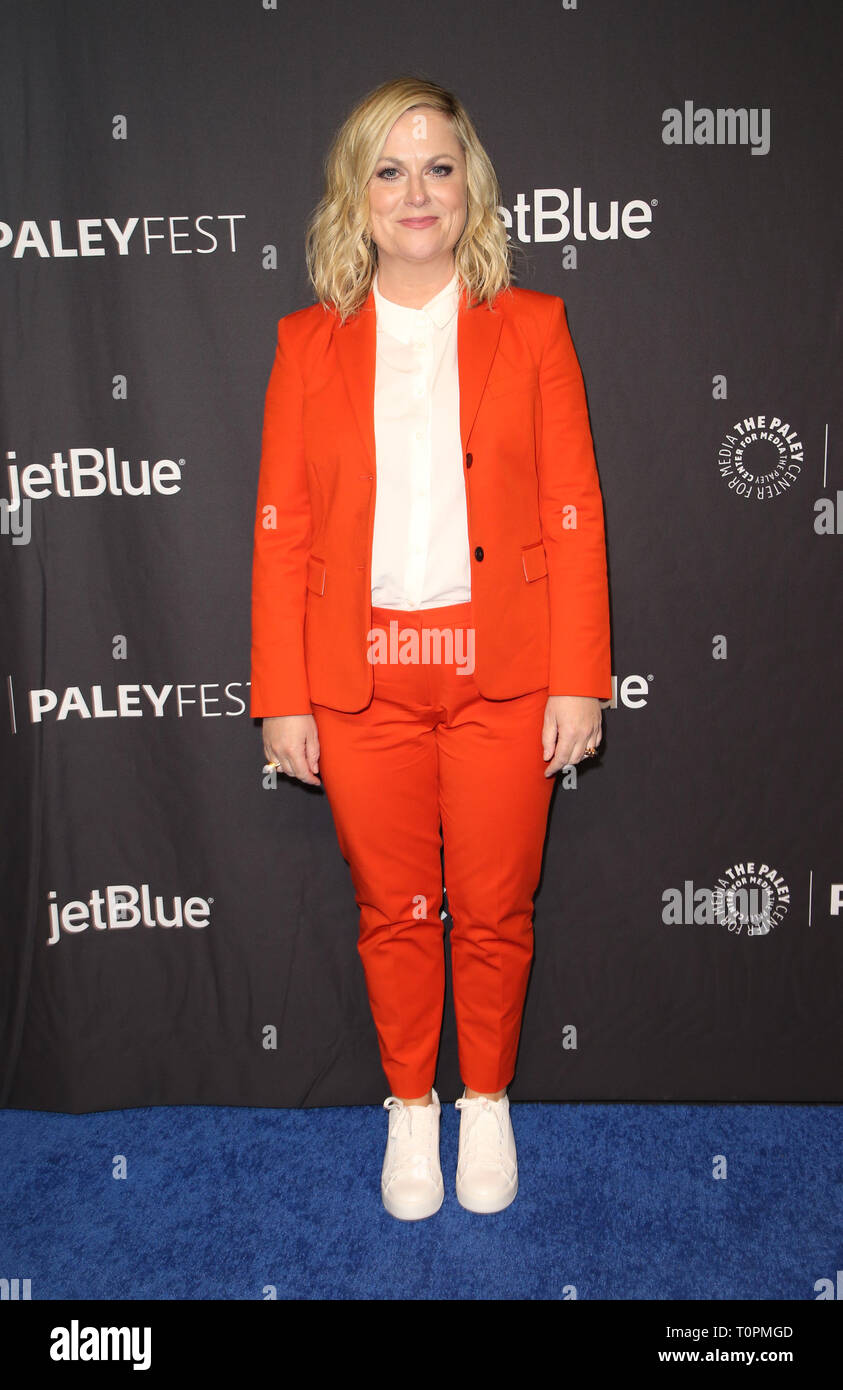 Hollywood CA. 21st Mar, 2019. Amy Poehler, at the PaleyFest ...