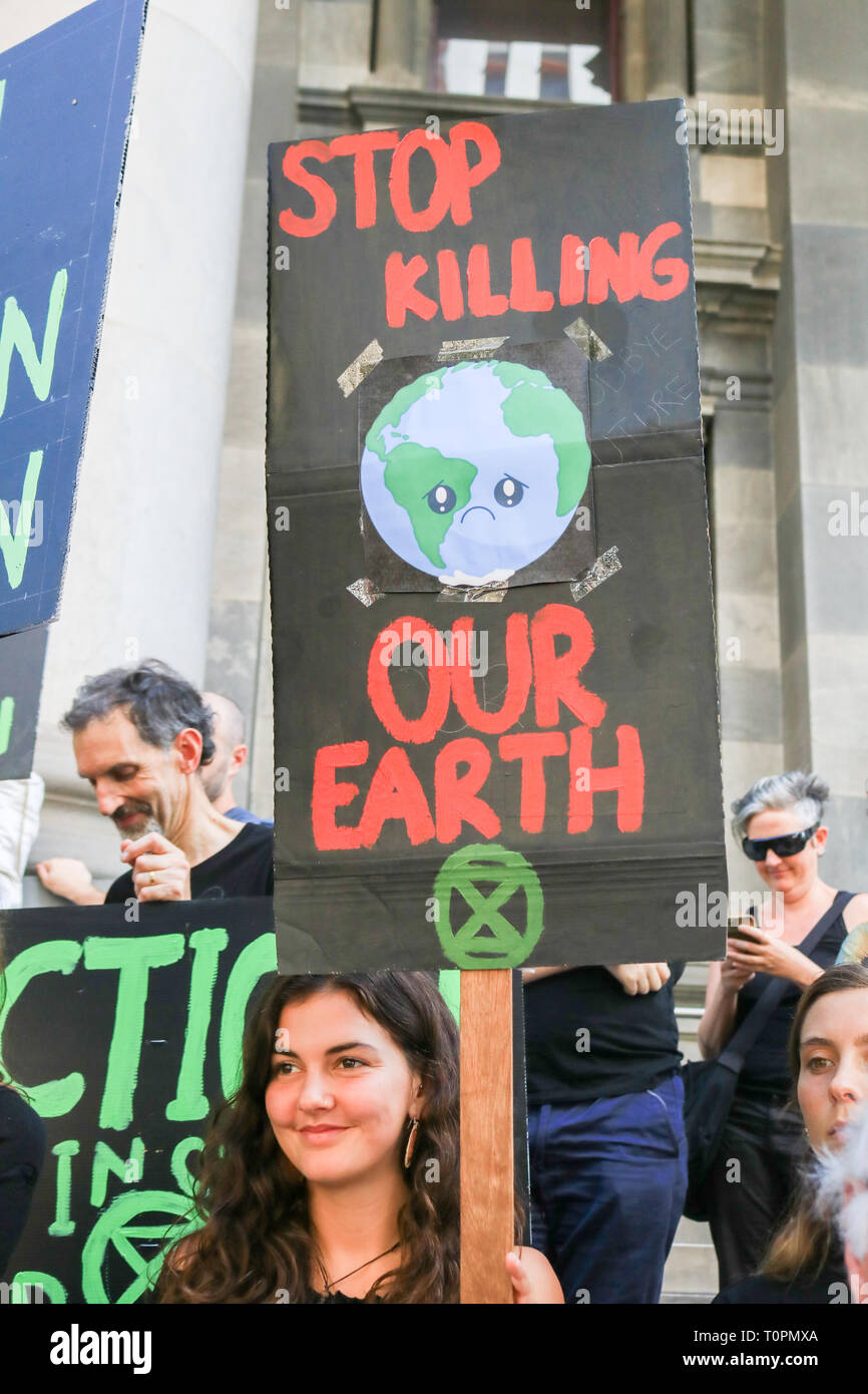 Adelaide Australia. 22nd March 2019. Environmental activists from ...