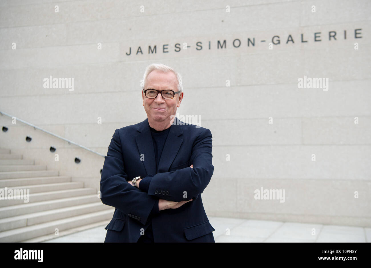 Berlin, Germany. 21st Mar, 2019. Architect David Chipperfield stands in ...