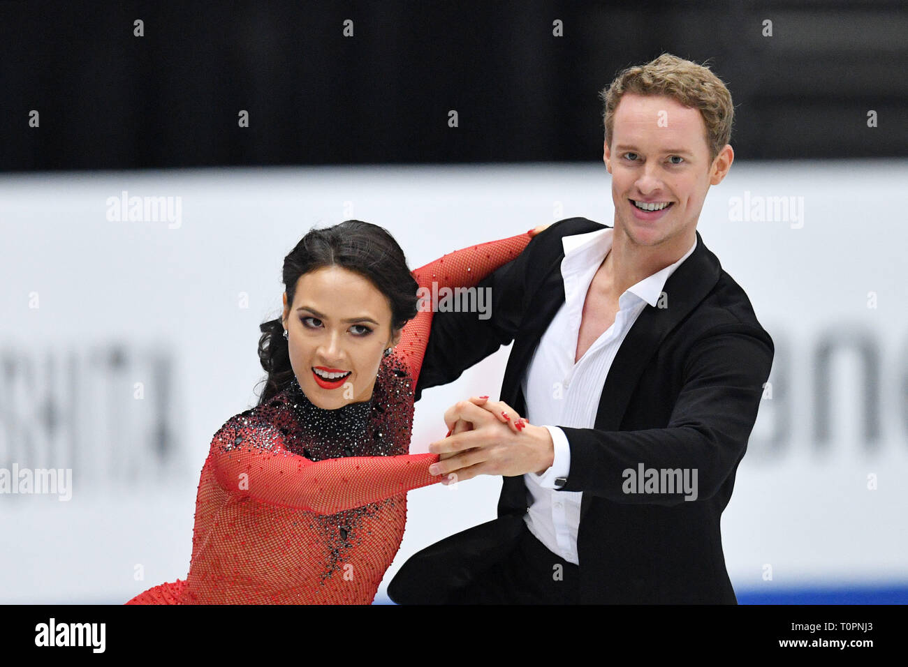 Saitama, Japan. Credit: MATSUO. 22nd Mar, 2019. Madison Chock & Evan ...
