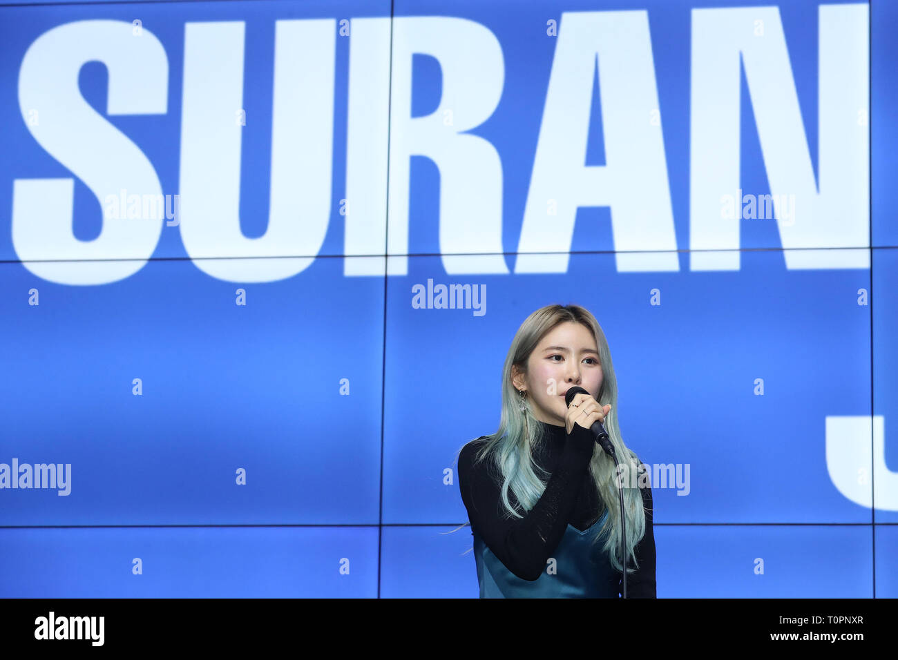 22nd Mar, 2019. S. Korean singer Suran South Korean singer Suran ...