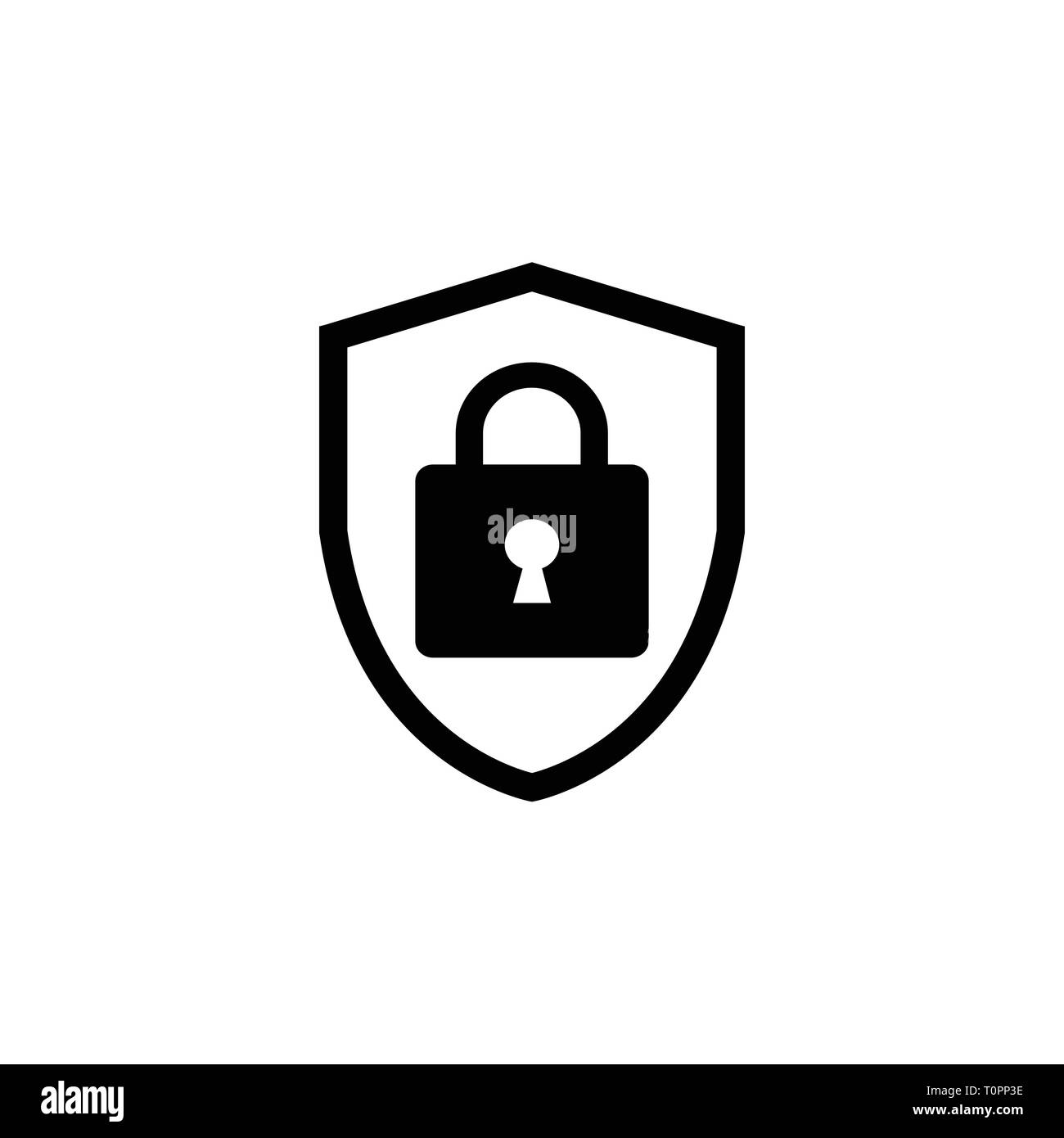 Shield icon. Protection sign. Vector illustration flat Stock Vector ...