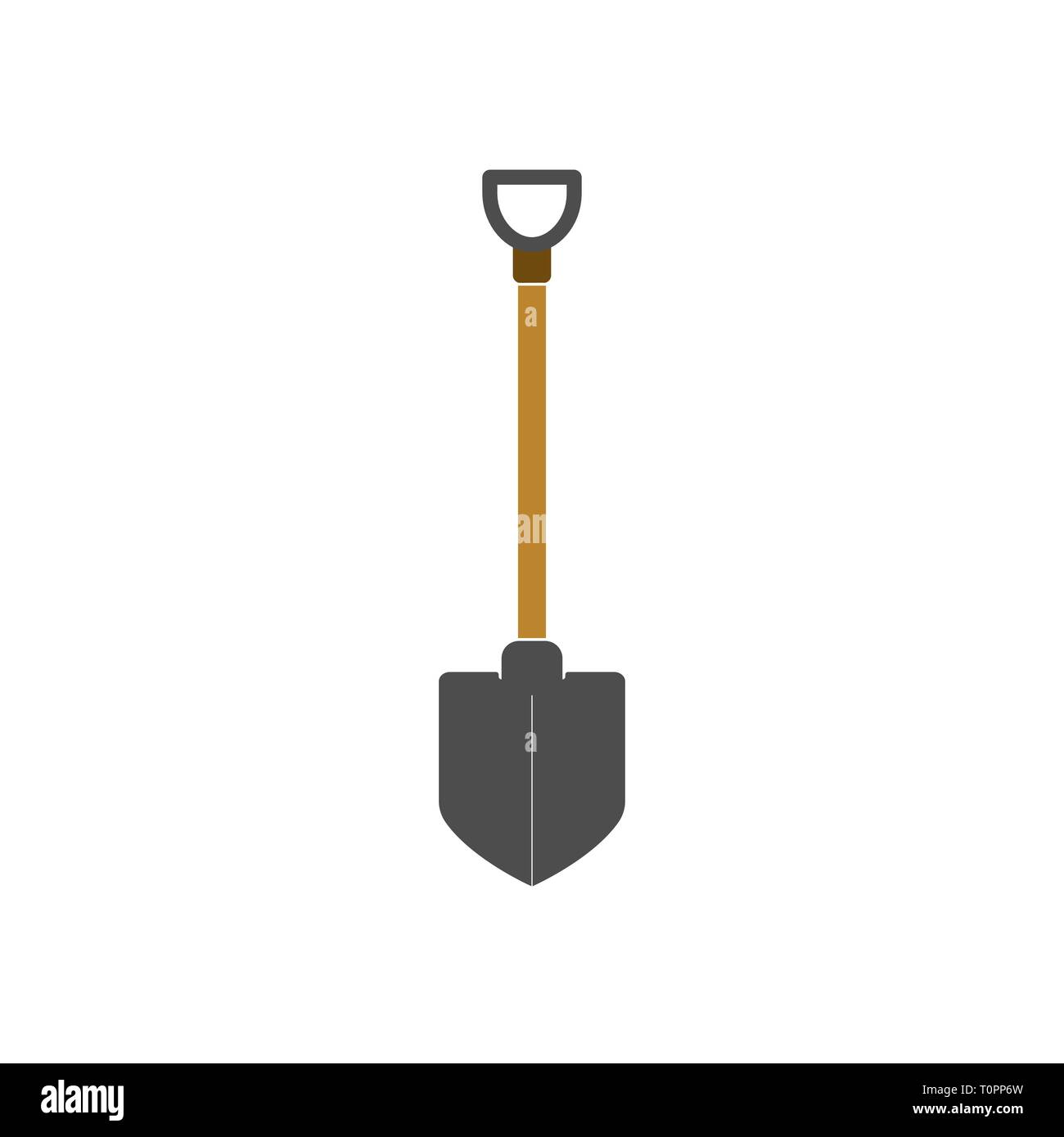 Building, construction, dig, garden industry shovel icon Vector ...