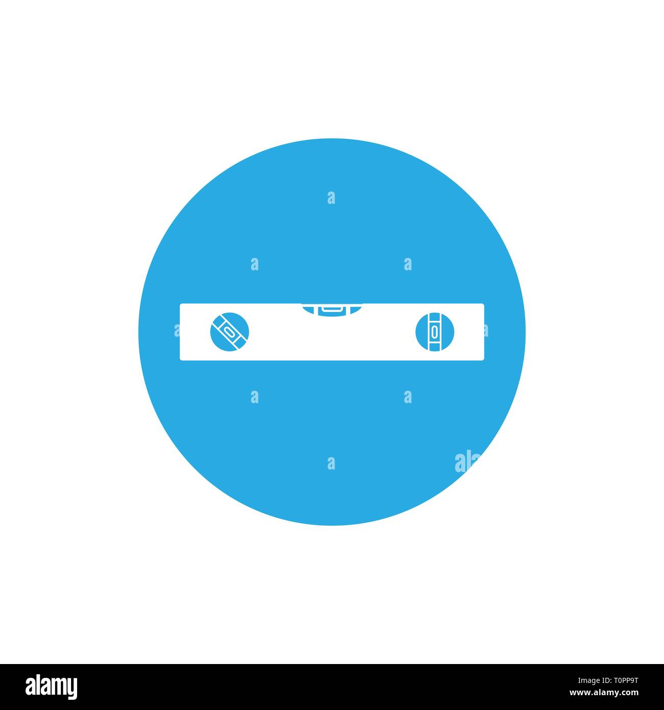 Building level icon. Bubble Level. Vector illustration flat Stock ...
