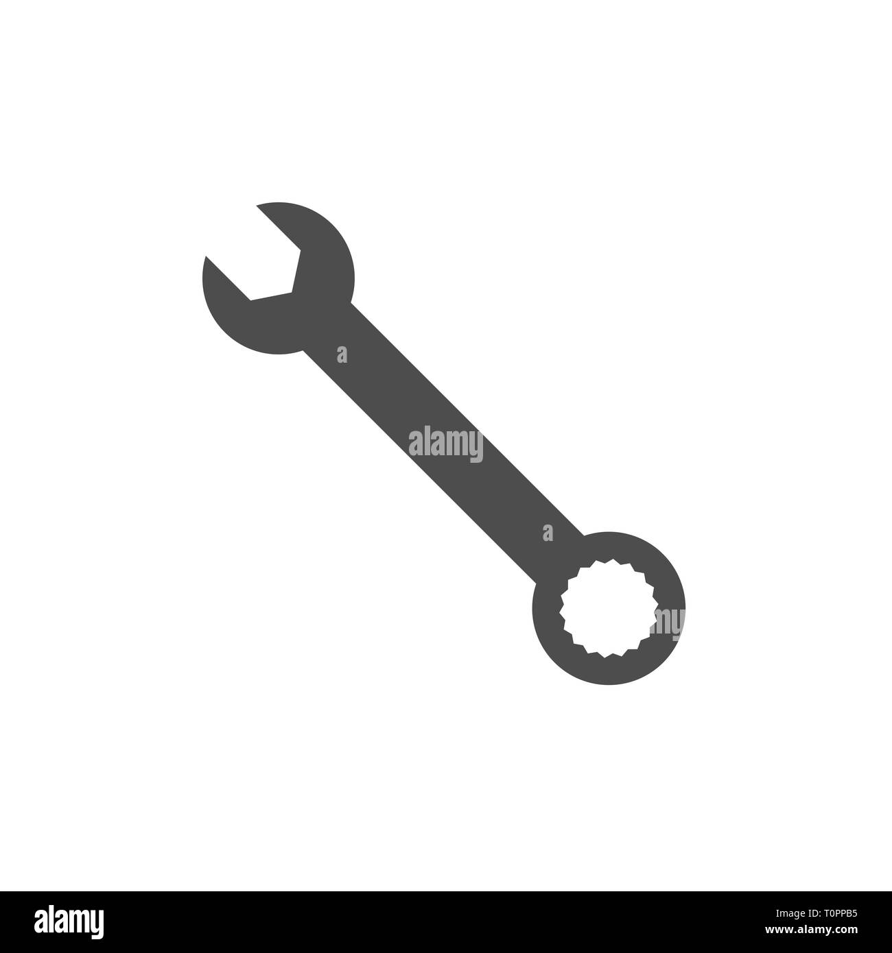 Wrench icon, spanner symbol flat Stock Vector Image & Art - Alamy